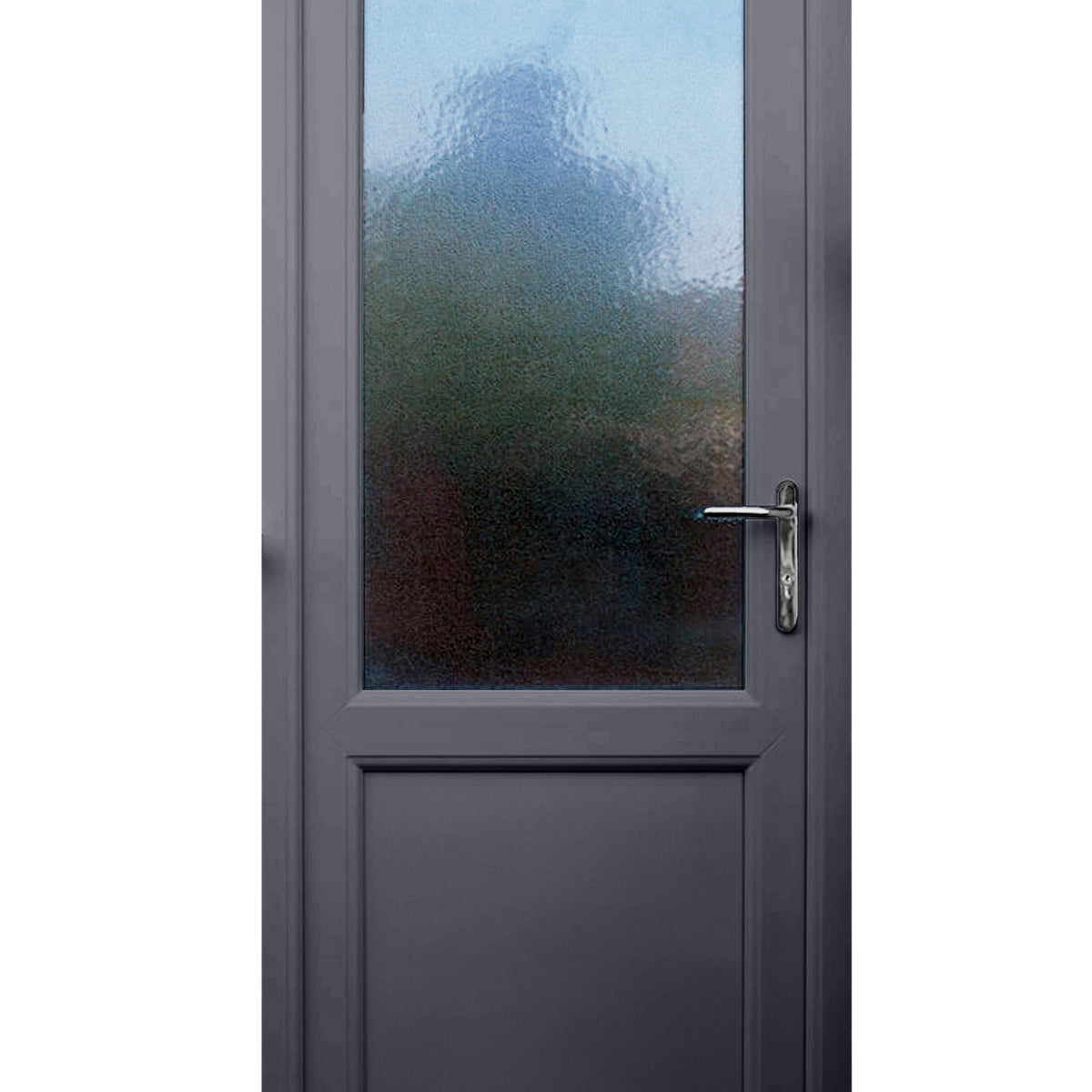 UPVC Single Door Grey Grained x White 950 x 2100 – Kingston Windows and ...